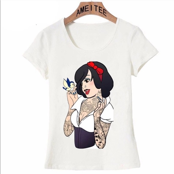 Tops | Punk Rock Snow White Tee | Poshmark
